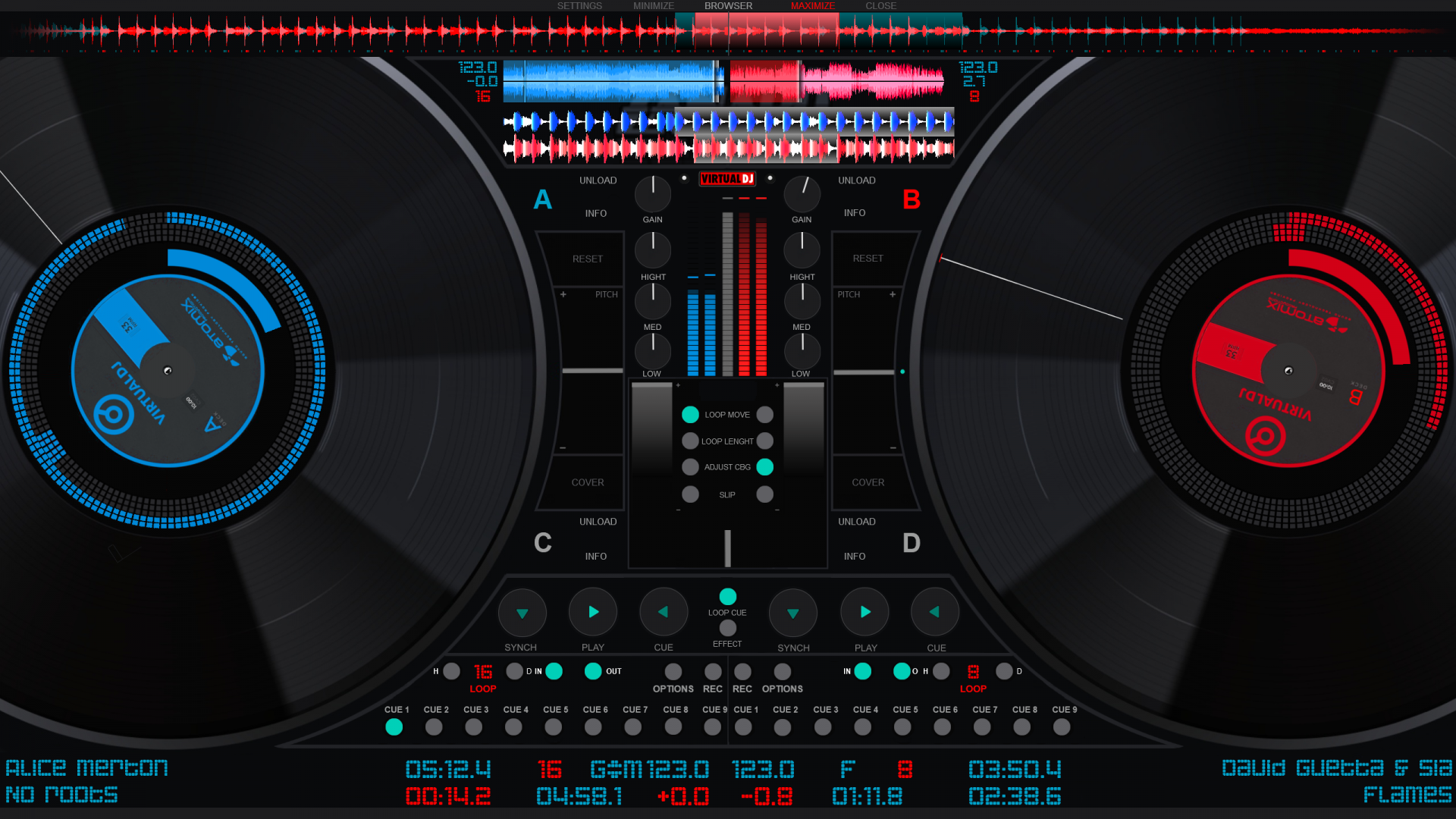 VirtualDJ - Demo - Ultrawide Skin